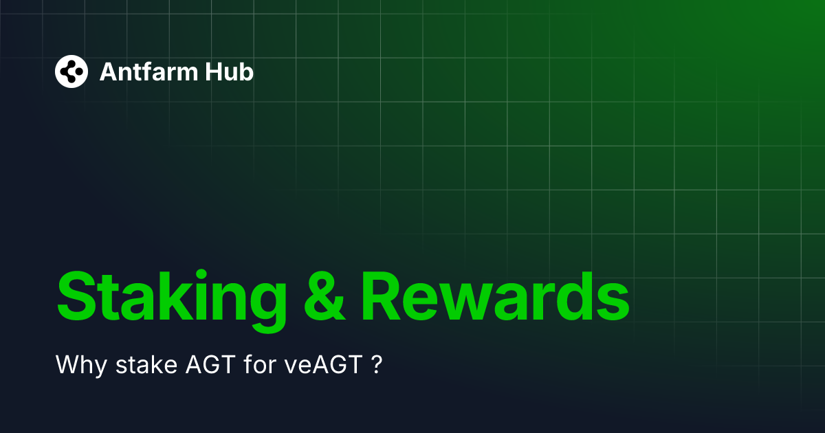 Staking & Rewards | Antfarm Hub